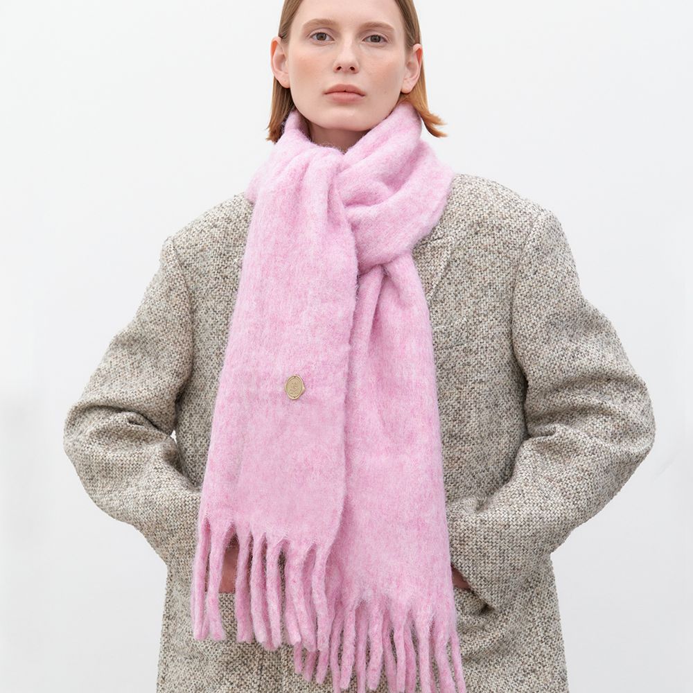 heavy wool color muffler (M036_light pink) - 감도 깊은 취향 셀렉트샵 29CM