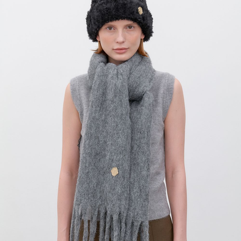 heavy wool color muffler (M036_grey) - 감도 깊은 취향 셀렉트샵 29CM