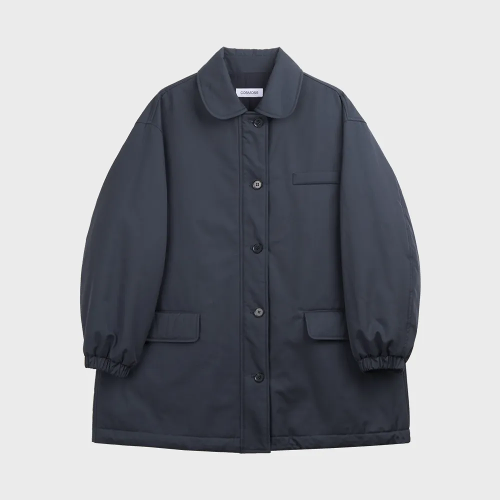 ROUND COLLAR SHIRRING PADDING (DARK GREEN) - 감도 깊은 취향 셀렉트샵 29CM