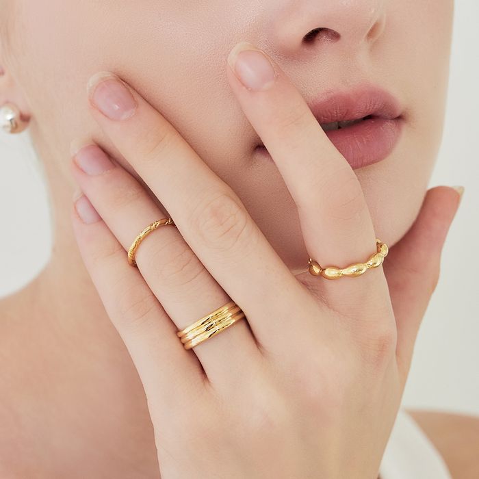 [4SET] NC022 Bold&Bold Layered Ring - 감도 깊은 취향 셀렉트샵 29CM