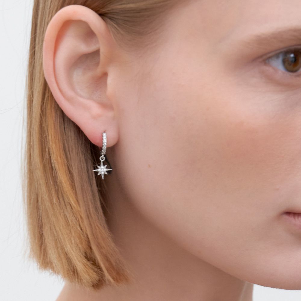 starlight pendant one touch earrings (E035_silver) - 감도 깊은 취향 셀렉트샵 29CM