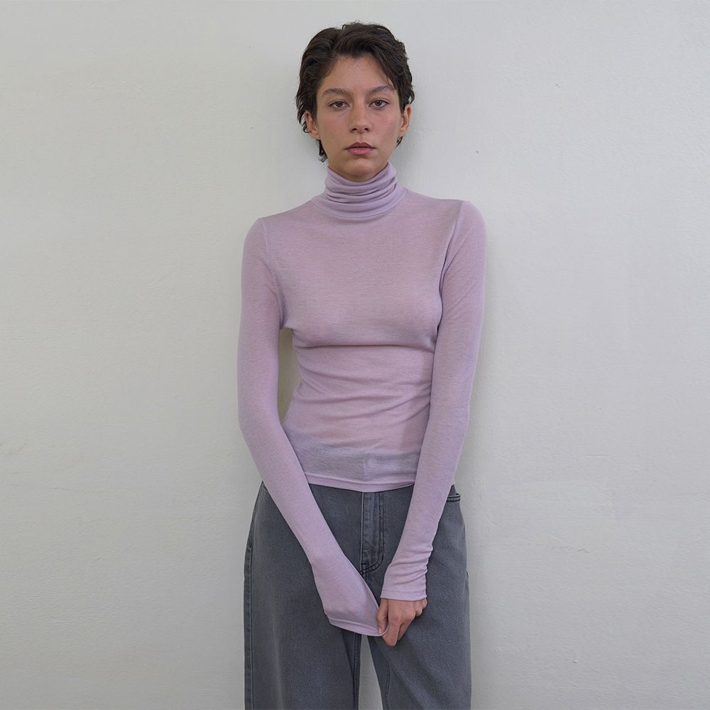 Basic Turtle Neck Top_Pink - 감도 깊은 취향 셀렉트샵 29CM