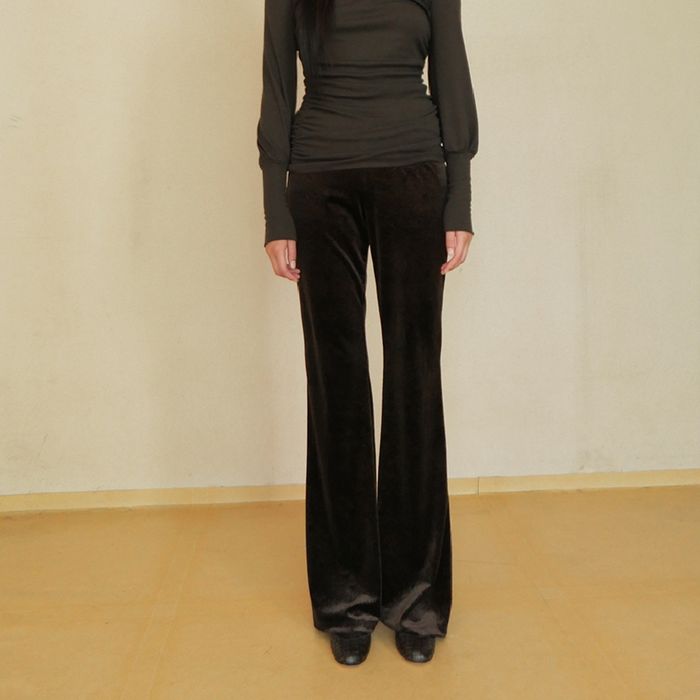 Antique Velvet Pants Antique Pattern Brown - 감도 깊은 취향 셀렉트샵 29CM