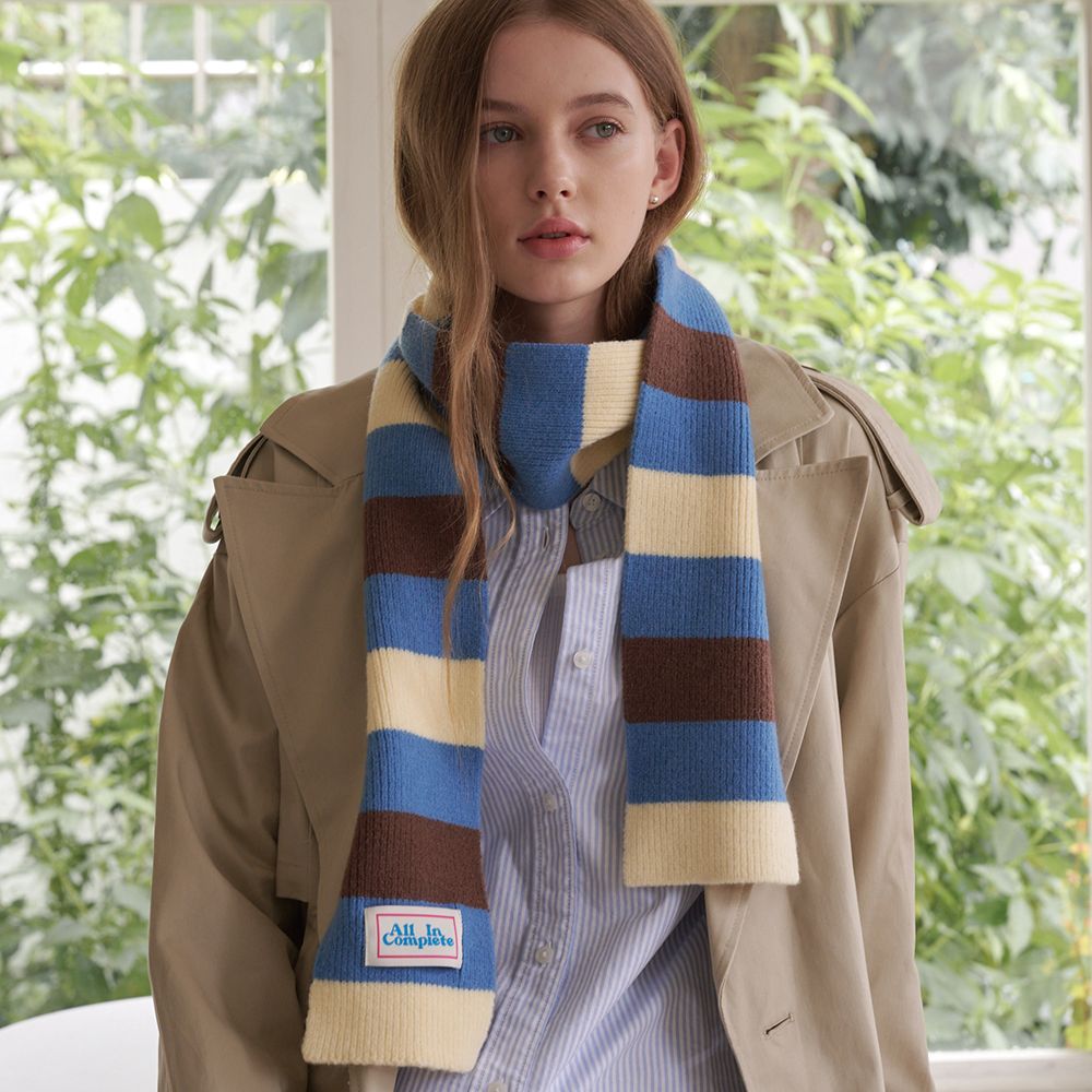 3 Stripe Knit Muffler (2 Colors) - 감도 깊은 취향 셀렉트샵 29CM