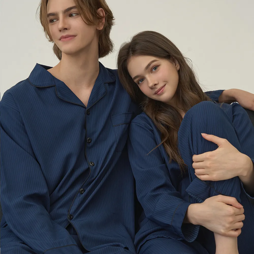 [2PACK]실크핏 클래식 긴팔 커플 잠옷 세트 - 감도 깊은 취향 셀렉트샵 29CM