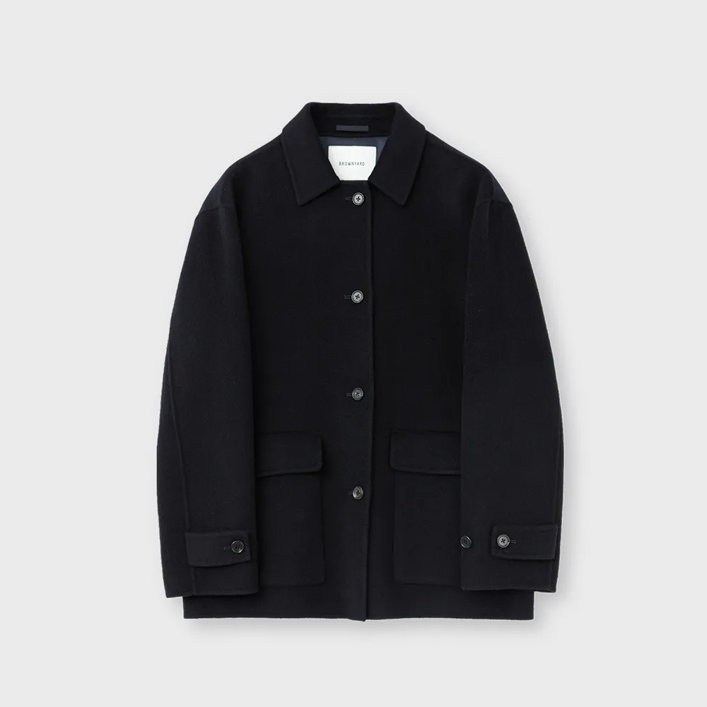 W Handmade Half Coat, Dark navy - 감도 깊은 취향 셀렉트샵 29CM