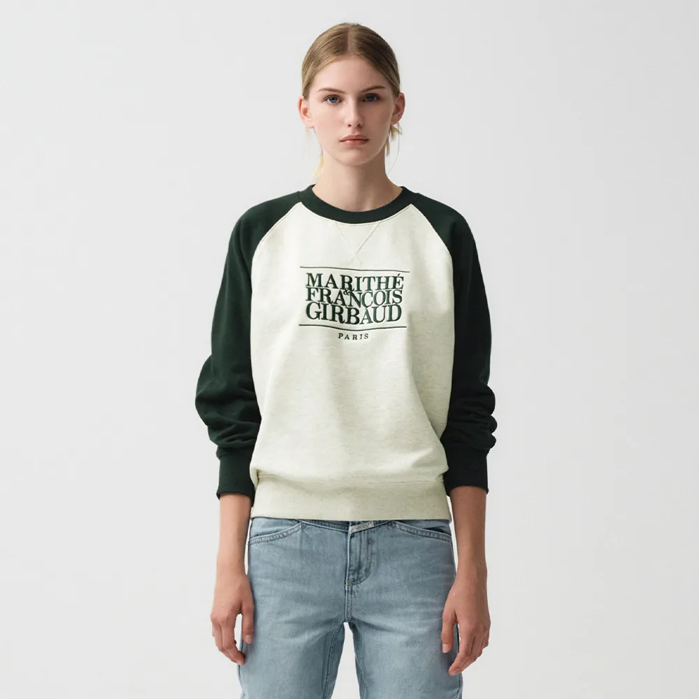 CLASSIC LOGO COLOR BLOCK RAGLAN SWEATSHIRT oatmeal - 감도 깊은 취향 셀렉트샵 29CM