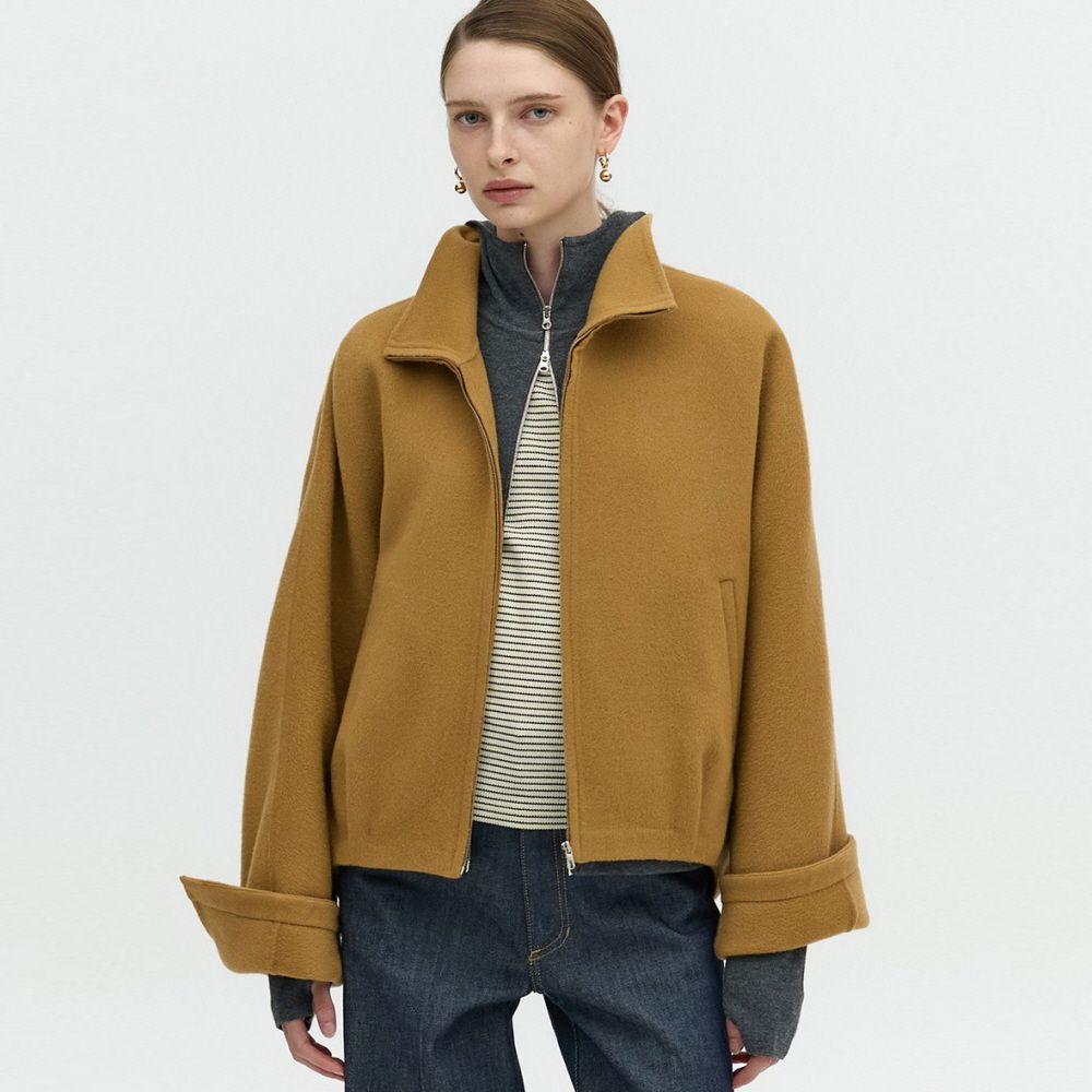 HANDMADE WOOL ZIP-UP JACKET_CAMEL - 감도 깊은 취향 셀렉트샵 29CM