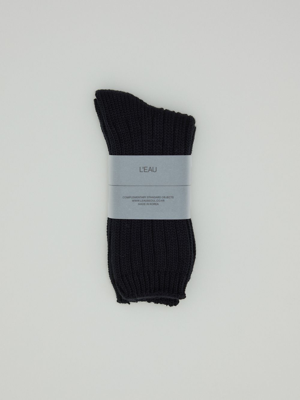 Leau cotton socks_black - 감도 깊은 취향 셀렉트샵 29CM