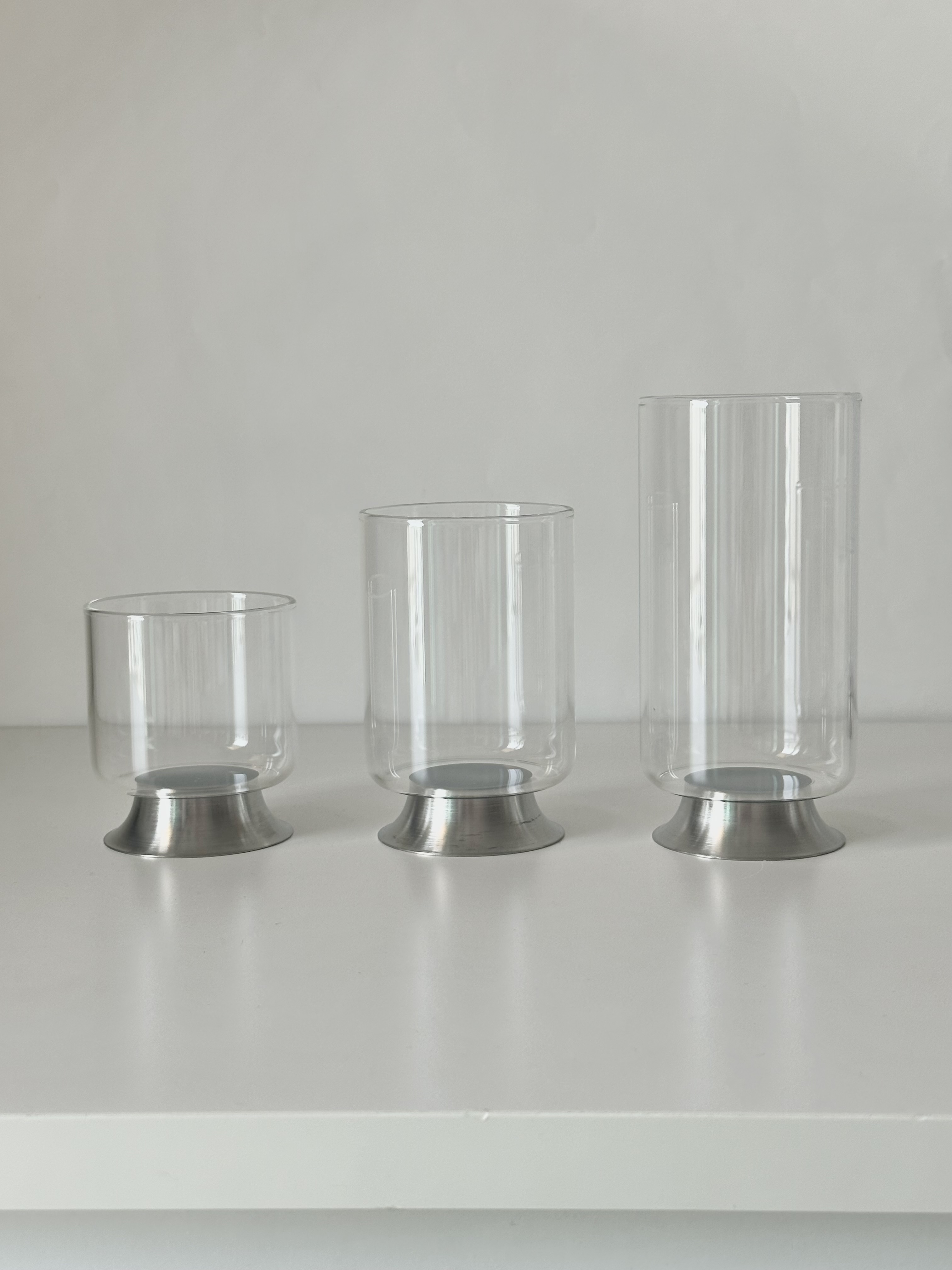 스테인리스 받침 유리컵 맥주 커피잔 손잡이 X 250ml - 감도 깊은 취향 셀렉트샵 29CM