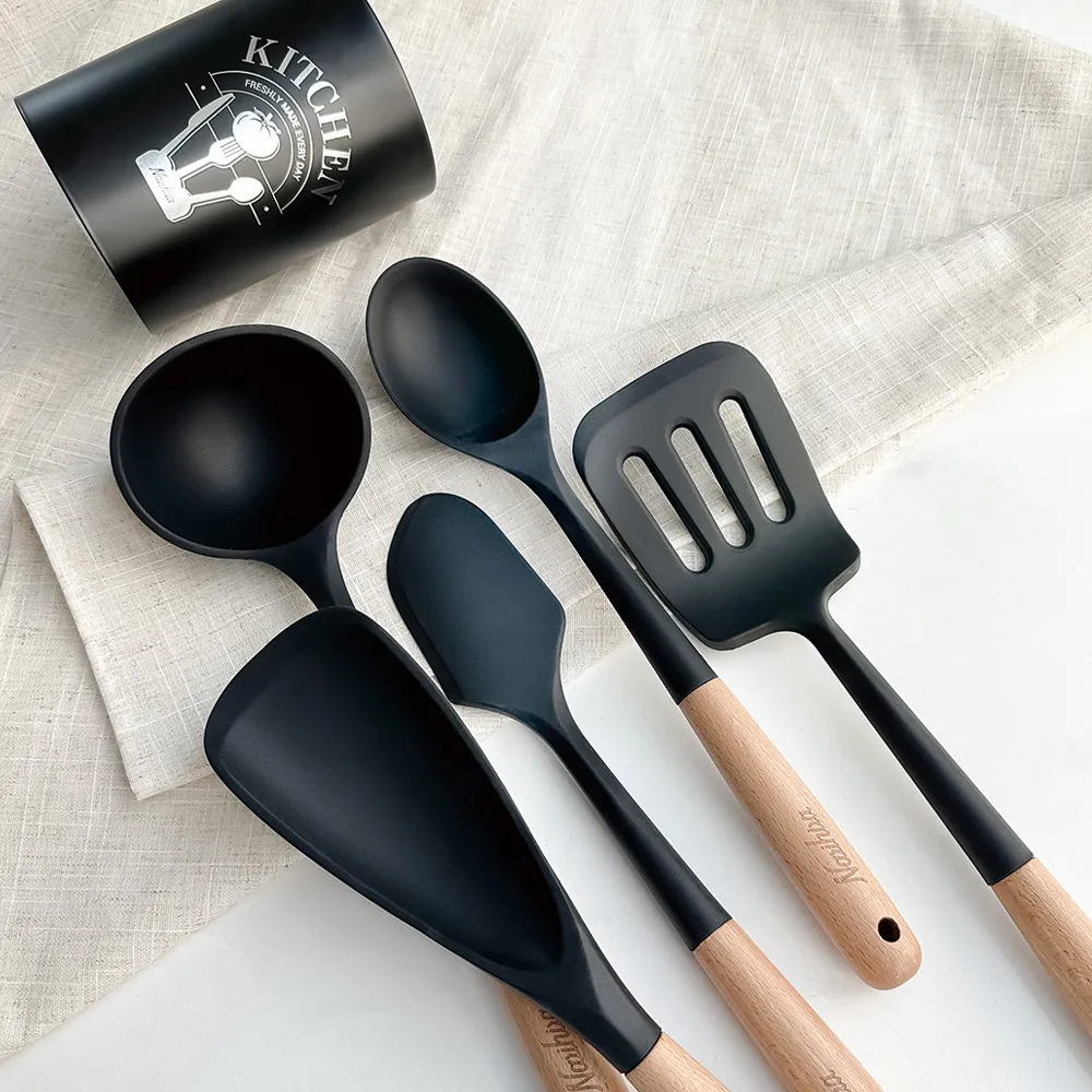 노블 블랙우드 실리콘 조리도구 6p - 감도 깊은 취향 셀렉트샵 29CM