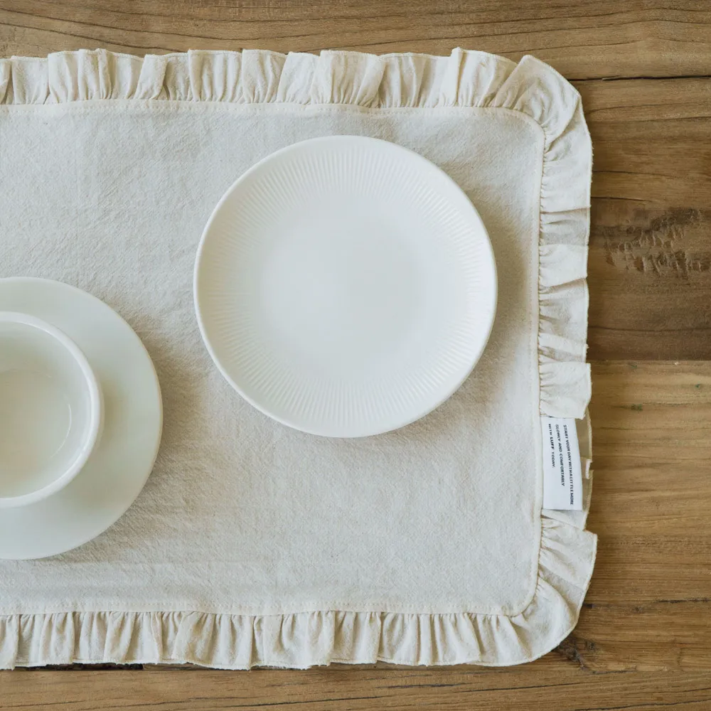 Fabric kitchen cloth frill (4color) - 감도 깊은 취향 셀렉트샵 29CM