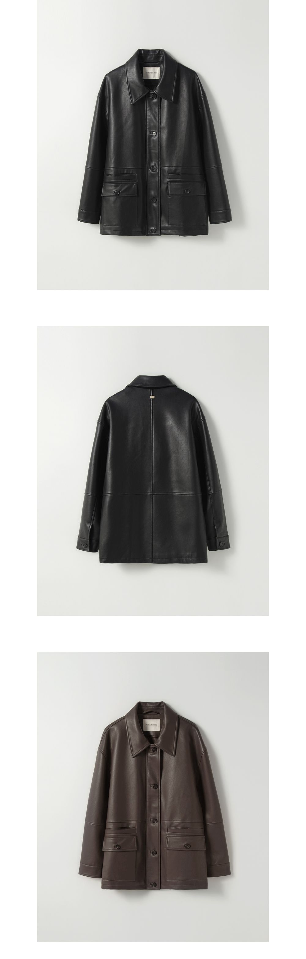 Roarl Half Leather Jacket (Brown) - 감도 깊은 취향 셀렉트샵 29CM