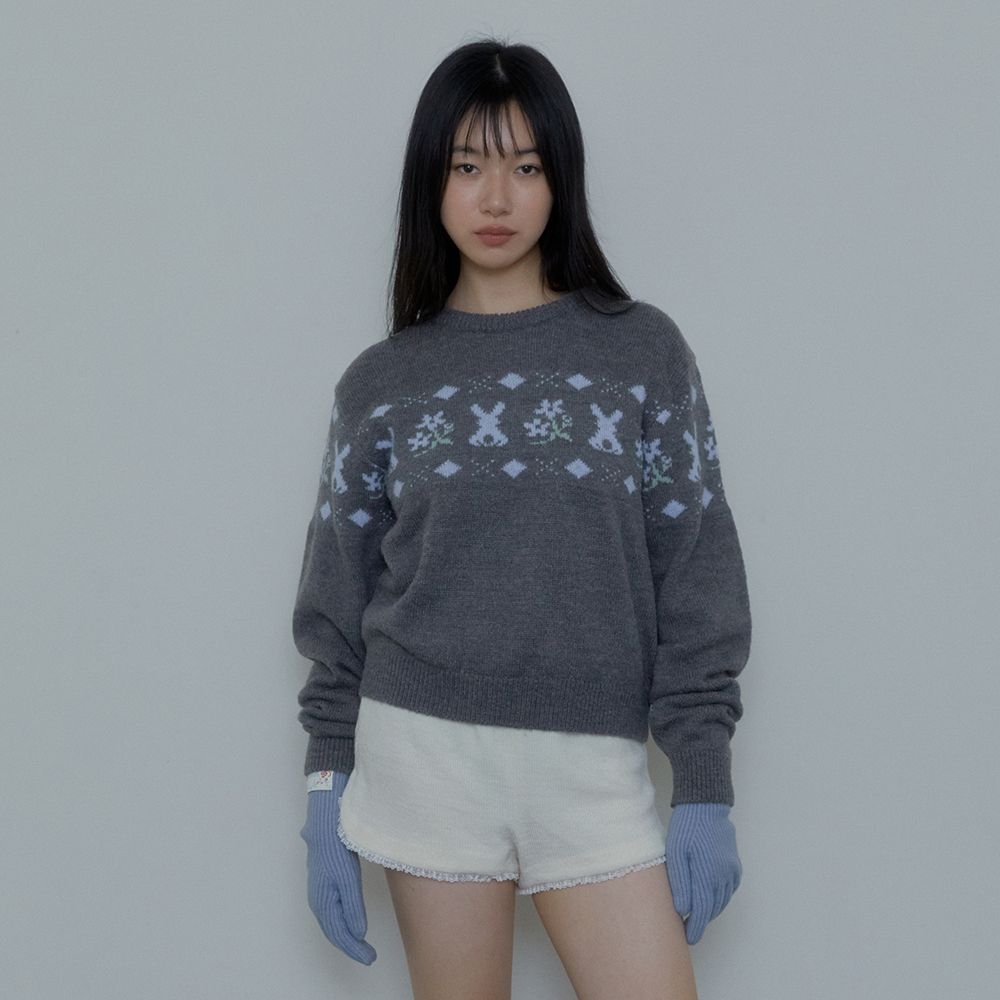 RABBIT WOOL SWEATER (GREY) - 감도 깊은 취향 셀렉트샵 29CM