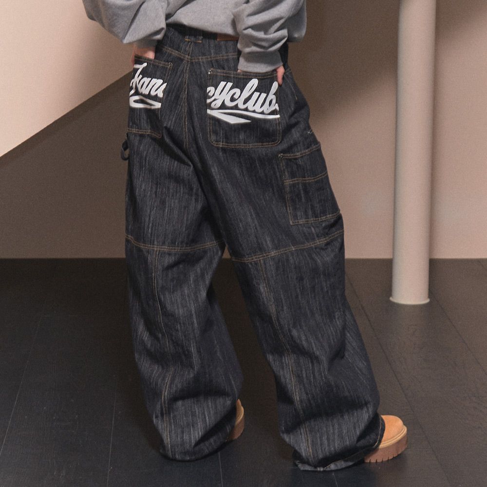 CARPENTER LETTERING DENIM PANTS (BLACK)_F24ZD884 - 감도 깊은 취향 셀렉트샵 29CM