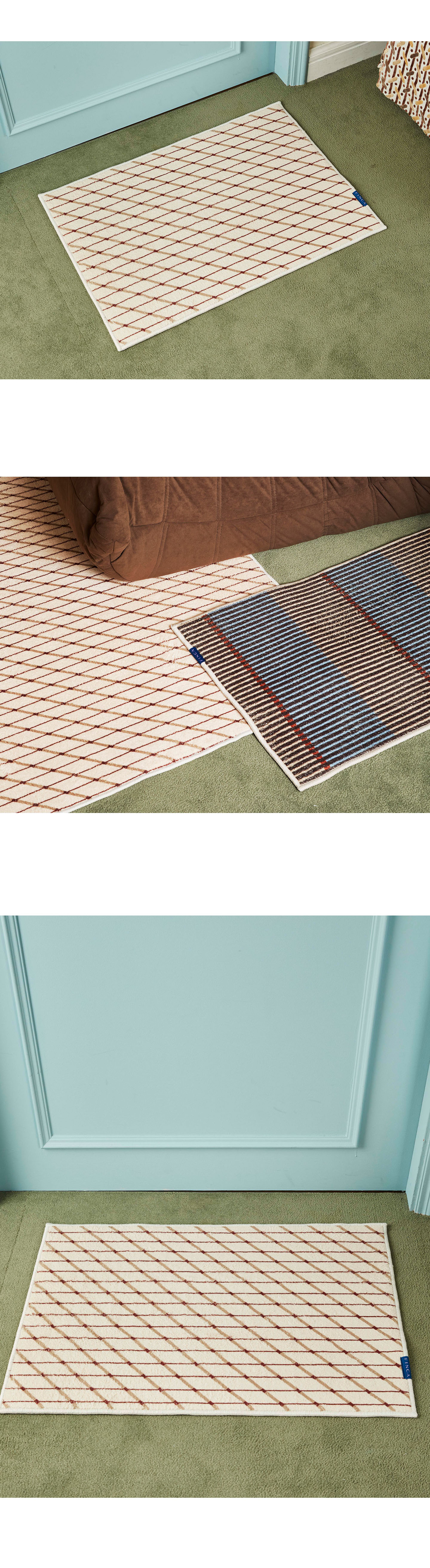 [29CM 단독] 다이애그널 발매트 주방매트 베이지브릭 2sizes - 감도 깊은 취향 셀렉트샵 29CM