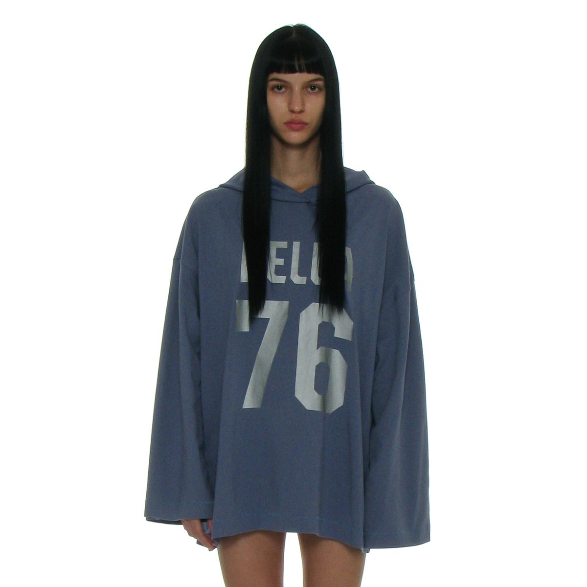BELLA 76 OVERSIZED HOODIE TOP_DUSTY BLUE - 감도 깊은 취향 셀렉트샵 29CM