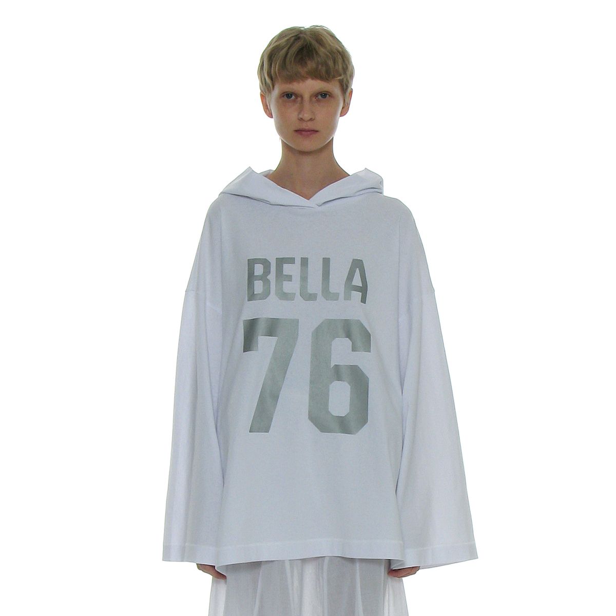 BELLA 76 OVERSIZED HOODIE TOP_WHITE - 감도 깊은 취향 셀렉트샵 29CM