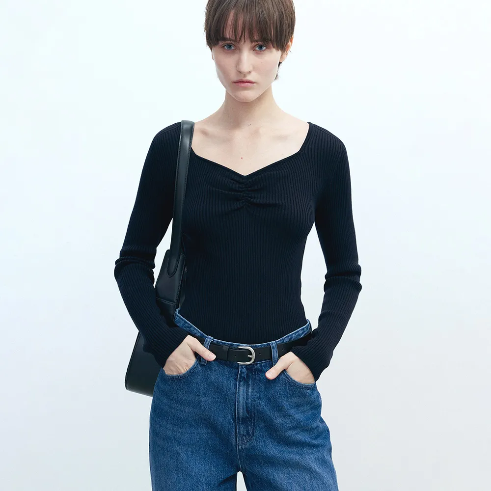 [2차] Moire Knit Pullover (Deep Navy) - 감도 깊은 취향 셀렉트샵 29CM