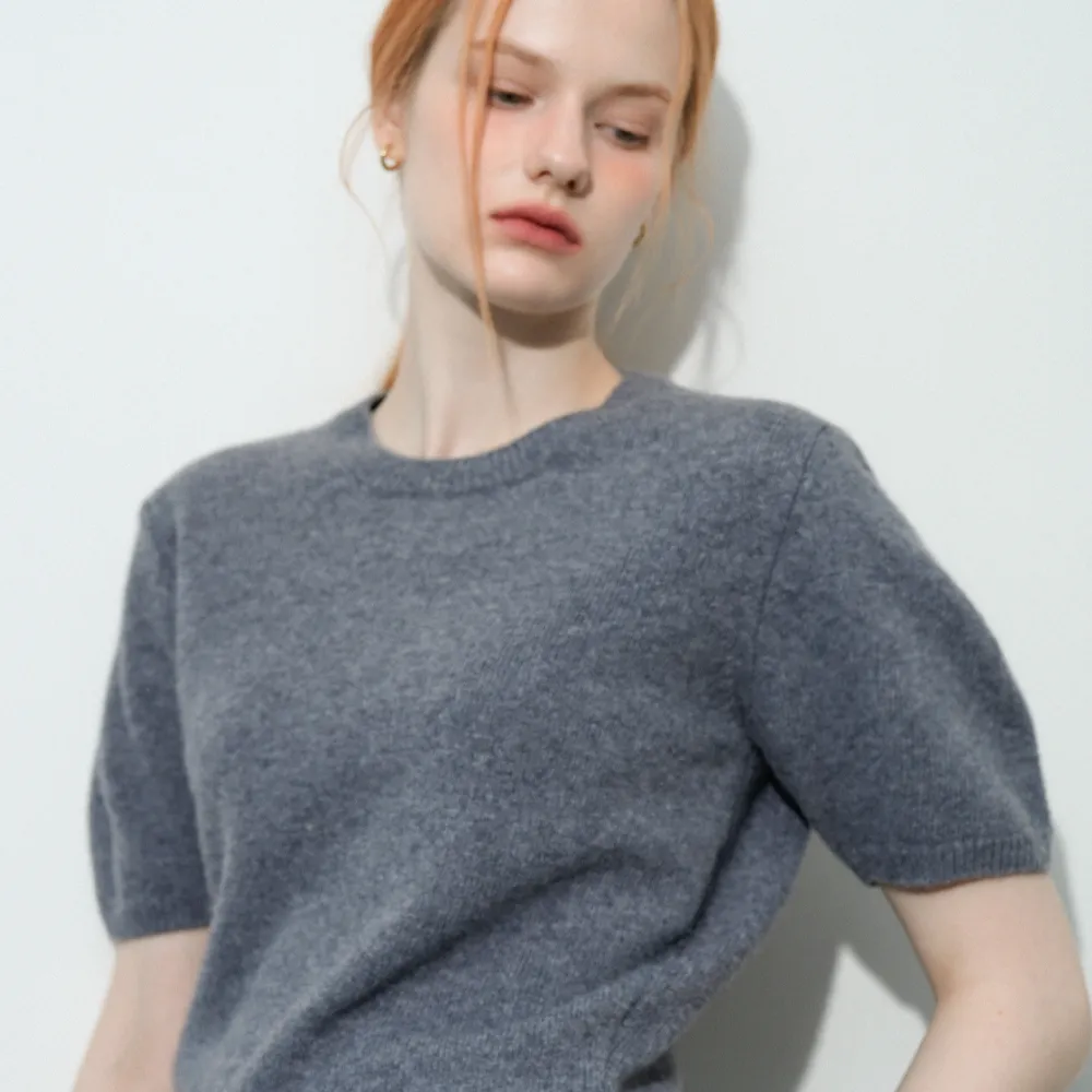 Merino Wool 100% Round Half Knit (Gray) - 감도 깊은 취향 셀렉트샵 29CM