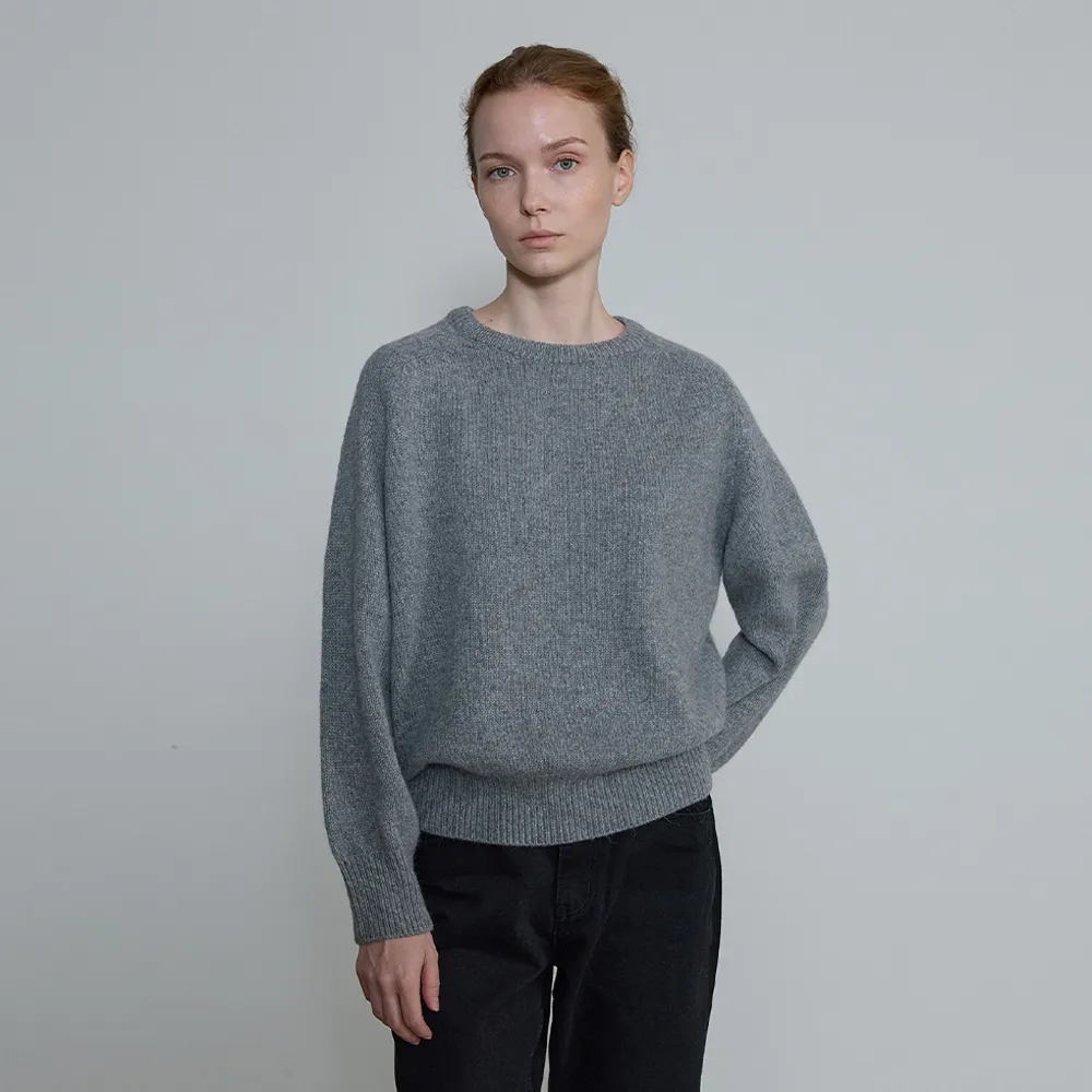 Mond round alpaca knit - Gray - 감도 깊은 취향 셀렉트샵 29CM