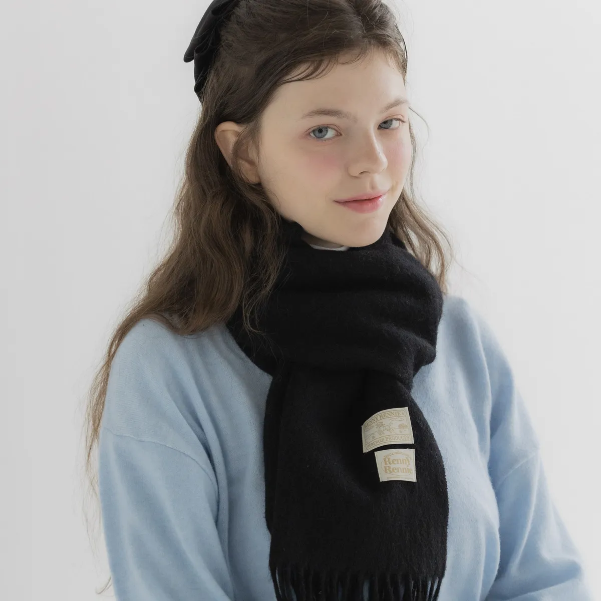 프리미엄 퓨어 울 100 머플러 [ NIGHT BLACK ] (M001NB) - 감도 깊은 취향 셀렉트샵 29CM