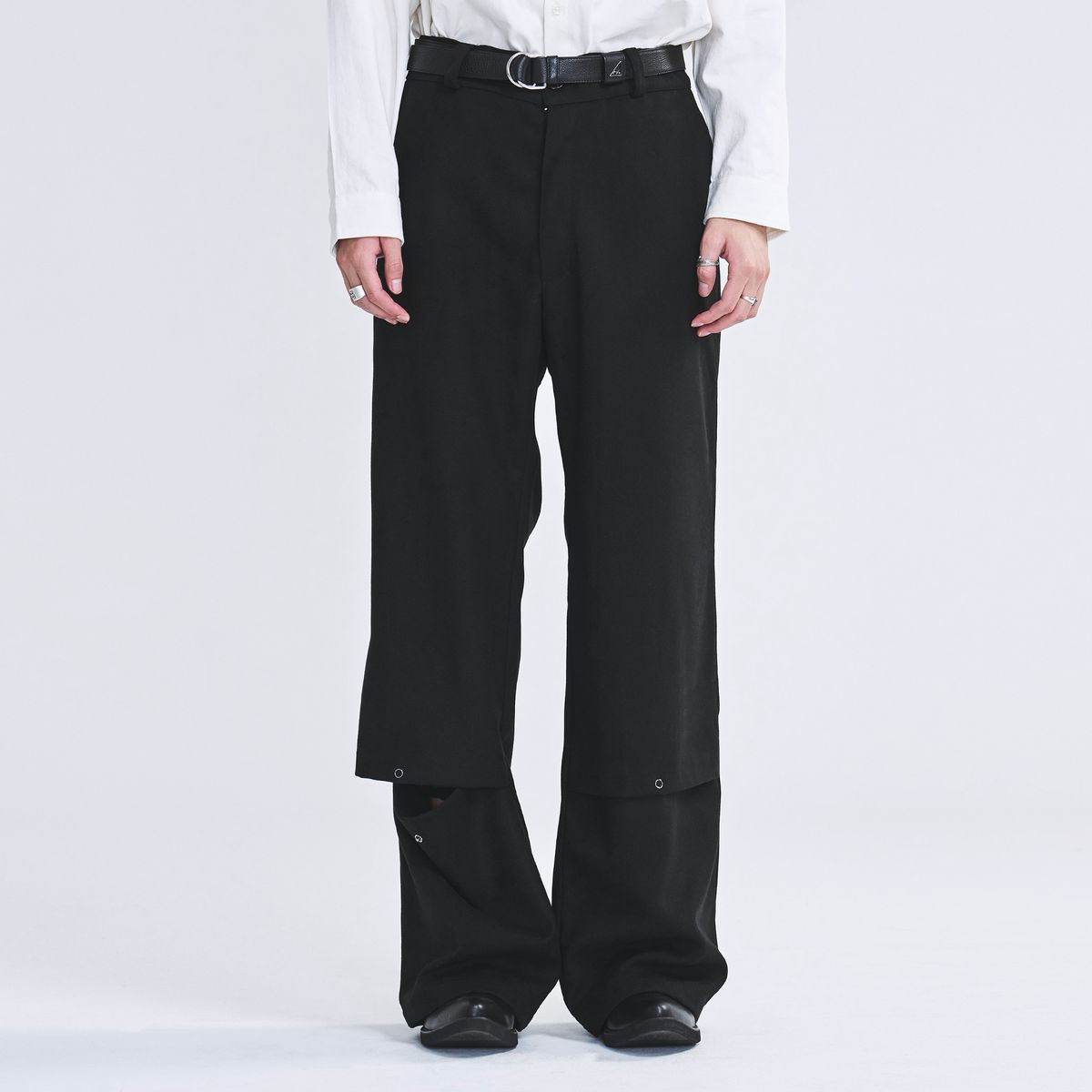 [LA MER MA MAISON] SNAP VENT FLARE SLACKS BLACK - 감도 깊은 취향 셀렉트샵 29CM