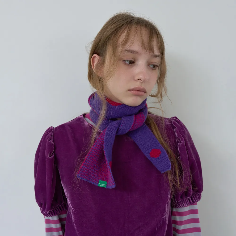 125. Dot pattern muffler_Purple - 감도 깊은 취향 셀렉트샵 29CM