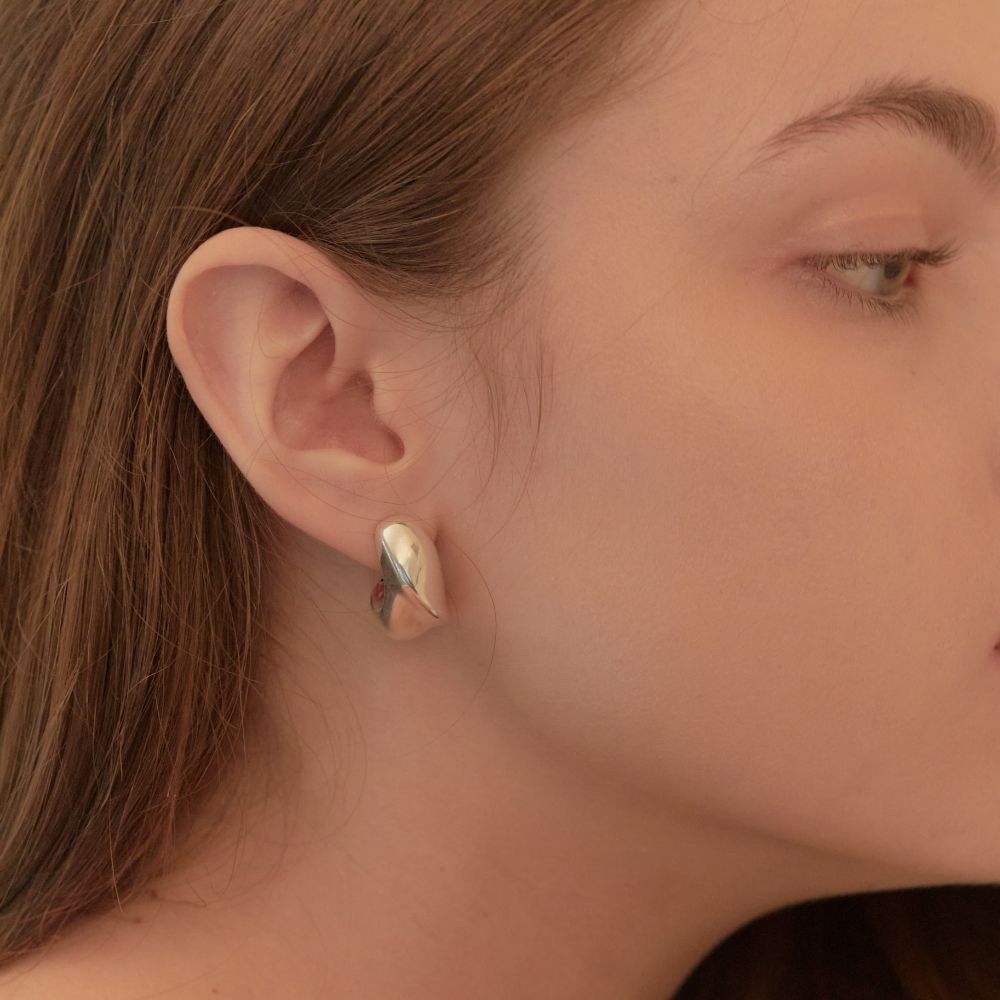 bold earrings - silver [silver 925] - 감도 깊은 취향 셀렉트샵 29CM
