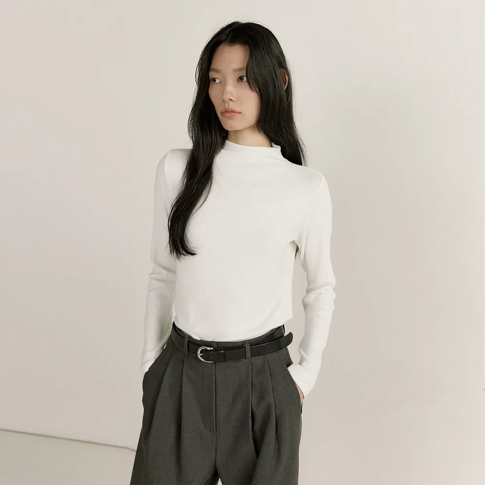 ANGORA HALF TURTLENECK T-SHIRT (4COLOR) - 감도 깊은 취향 셀렉트샵 29CM