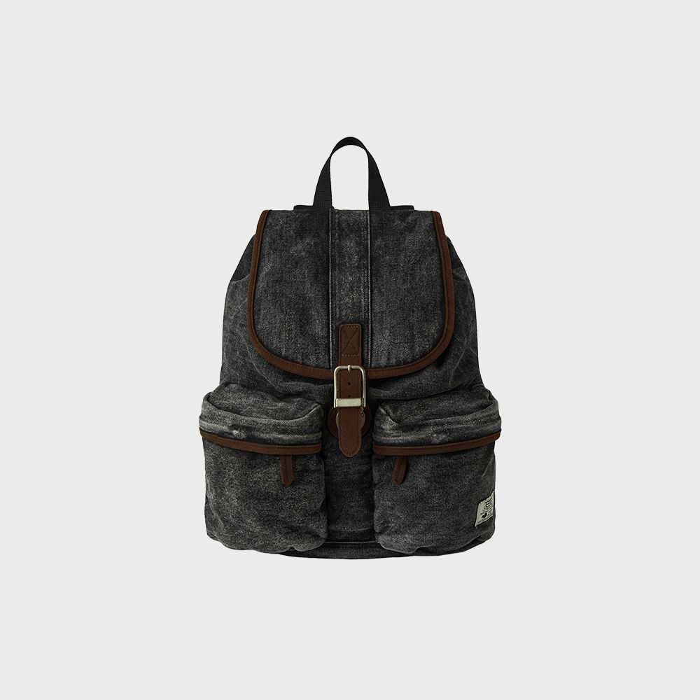 OUT POCKET DENIM BACKPACK [BLACK] - 감도 깊은 취향 셀렉트샵 29CM
