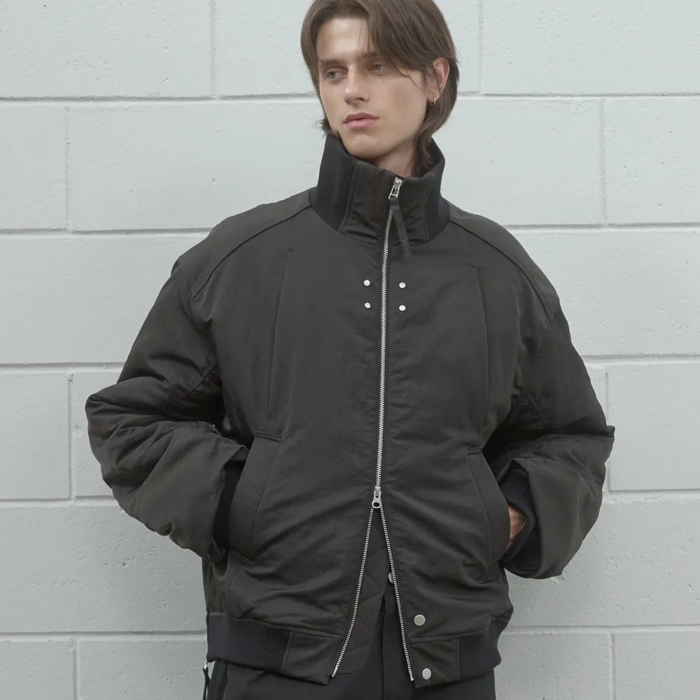 HIGH-NECK MA-1 BOMBER JACKET BK - 감도 깊은 취향 셀렉트샵 29CM