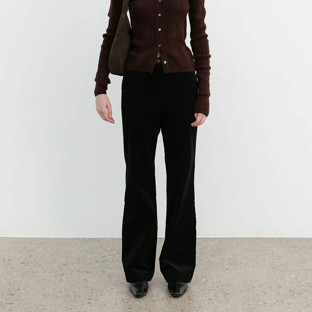 Corduroy Flare Button Pants (Black) - 감도 깊은 취향 셀렉트샵 29CM
