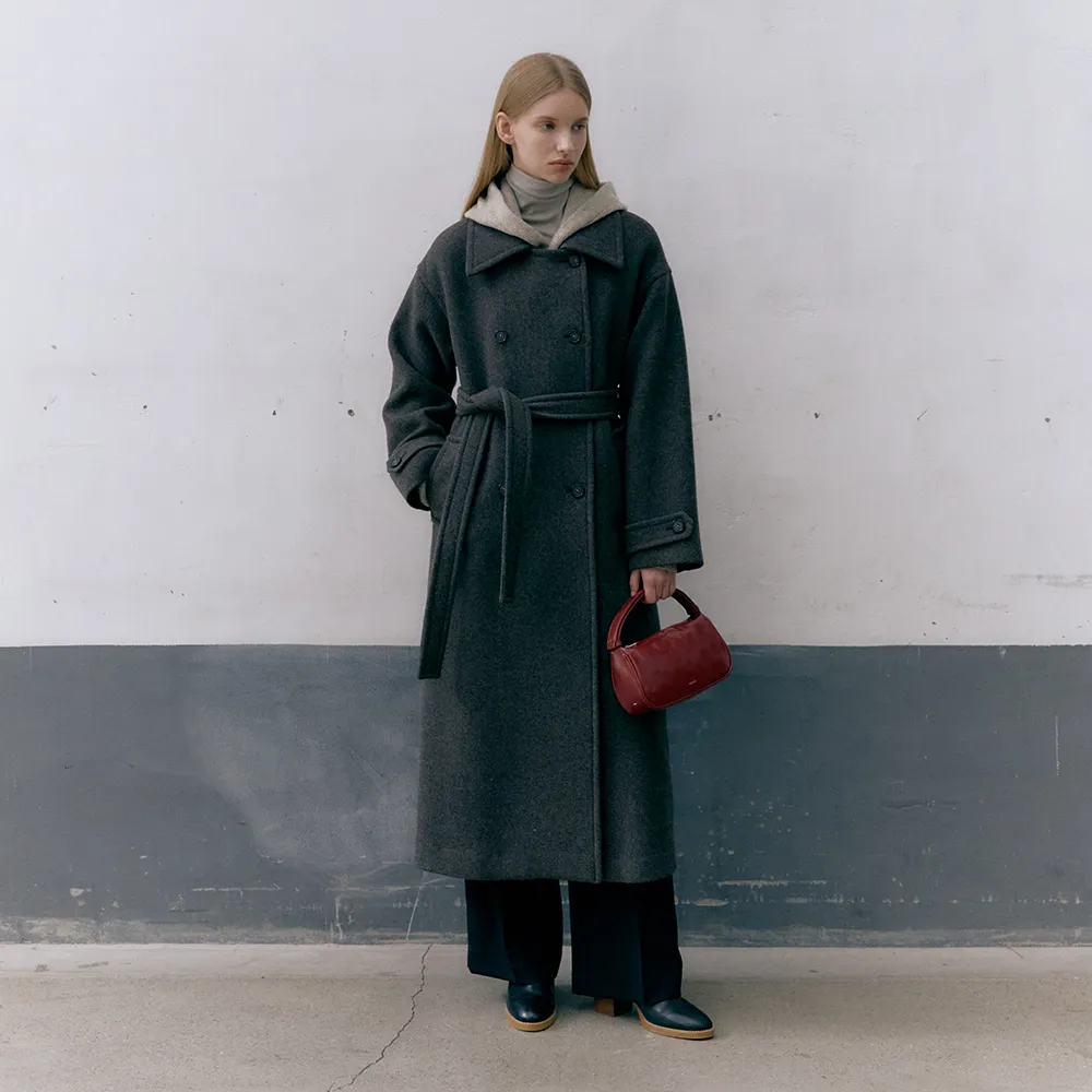 BIG COLLAR MAXY COAT (ash gray) - 감도 깊은 취향 셀렉트샵 29CM