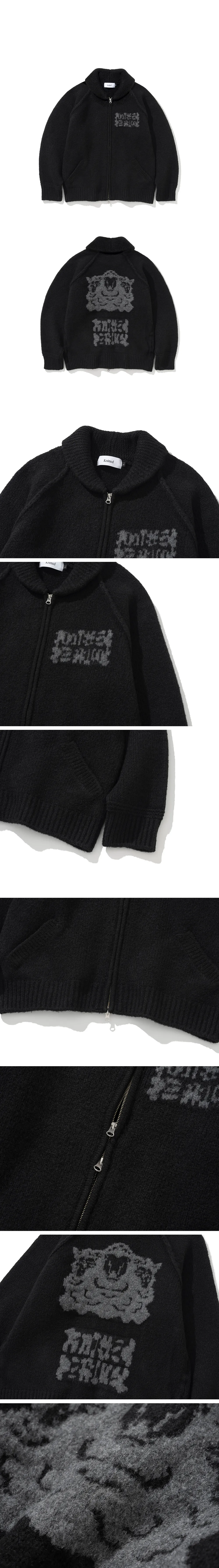 [시연 PICK] 벌키 울 스타디움 집업 BLACK-CHARCOAL - 감도 깊은 취향 셀렉트샵 29CM