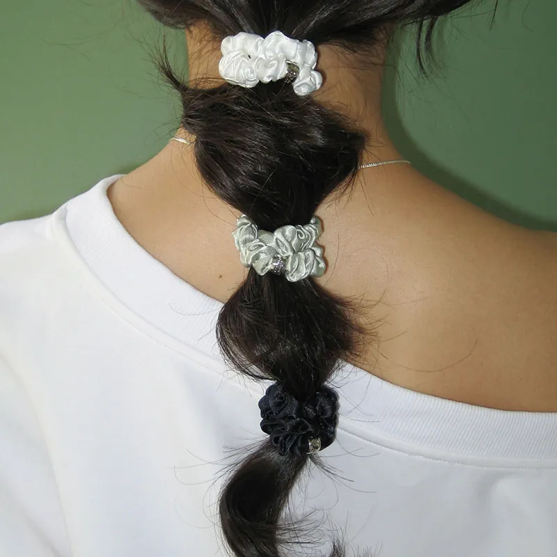 [3 set] Berry mini scrunchie (Navy) - 감도 깊은 취향 셀렉트샵 29CM