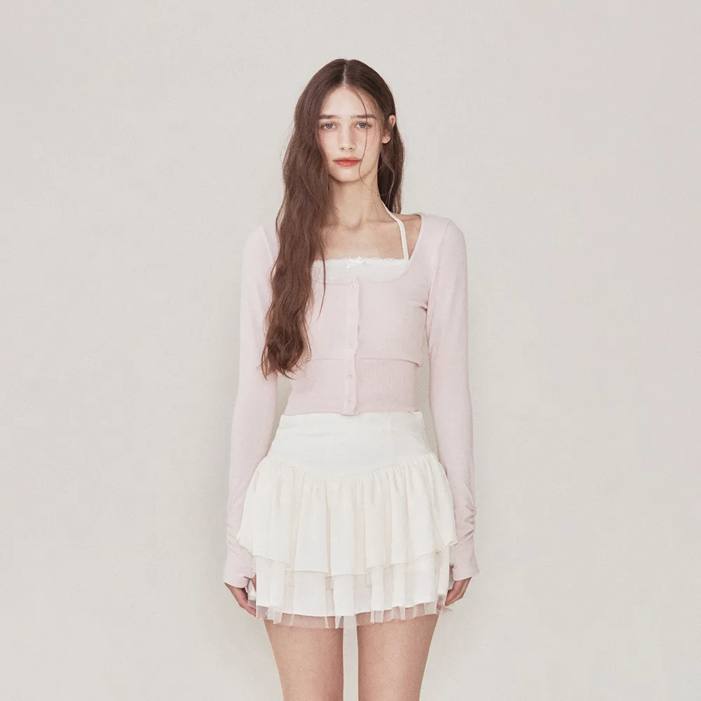 Luna cardigan set (Pink) - 감도 깊은 취향 셀렉트샵 29CM