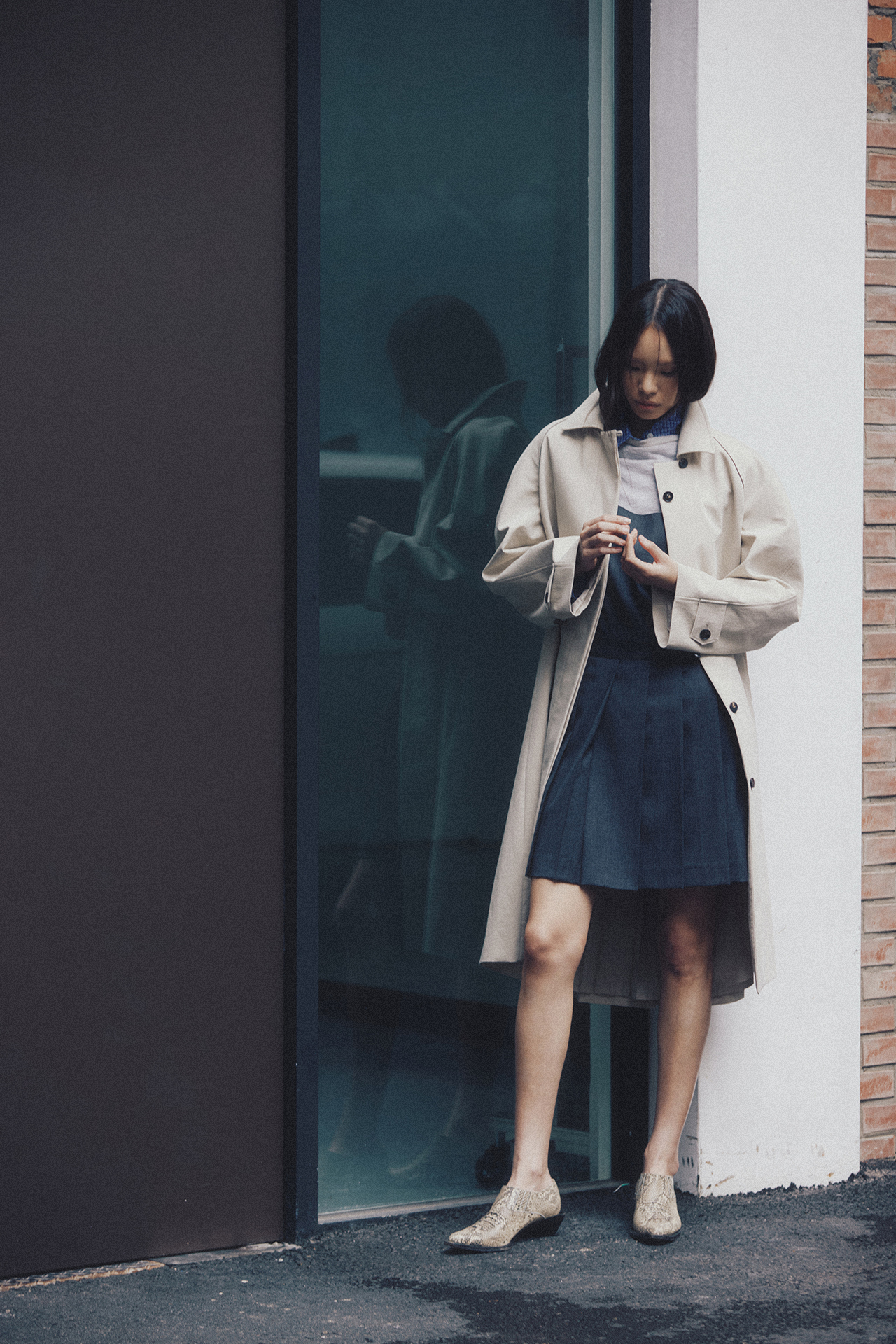 UNBALANCED STITCH TURTLENECK T LIGHT GREY - 감도 깊은 취향 셀렉트샵 29CM