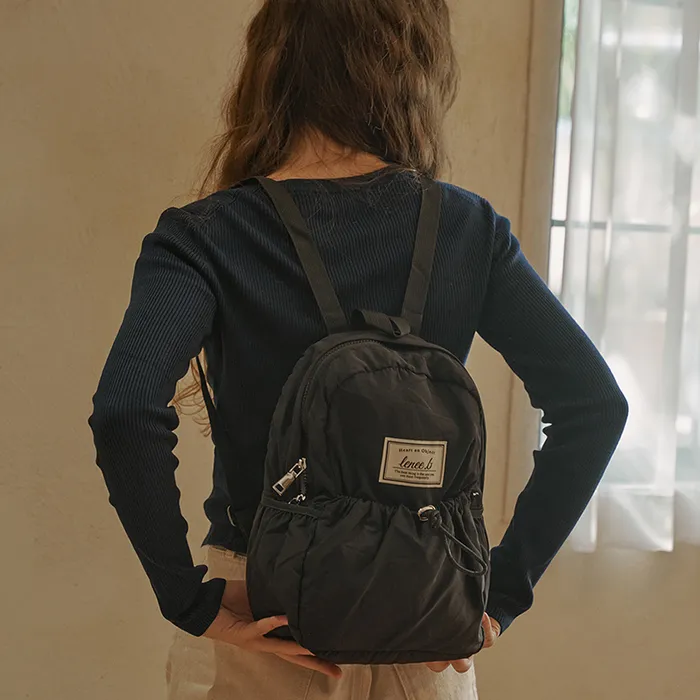 미니 스트링 백팩 블랙 Mini string backpack Black - 감도 깊은 취향 셀렉트샵 29CM