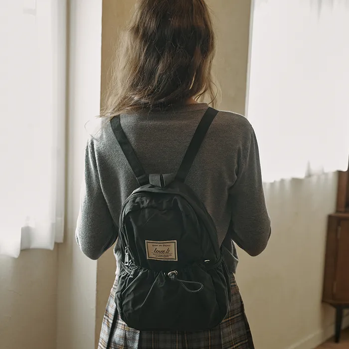 미니 스트링 백팩 블랙 Mini string backpack Black - 감도 깊은 취향 셀렉트샵 29CM