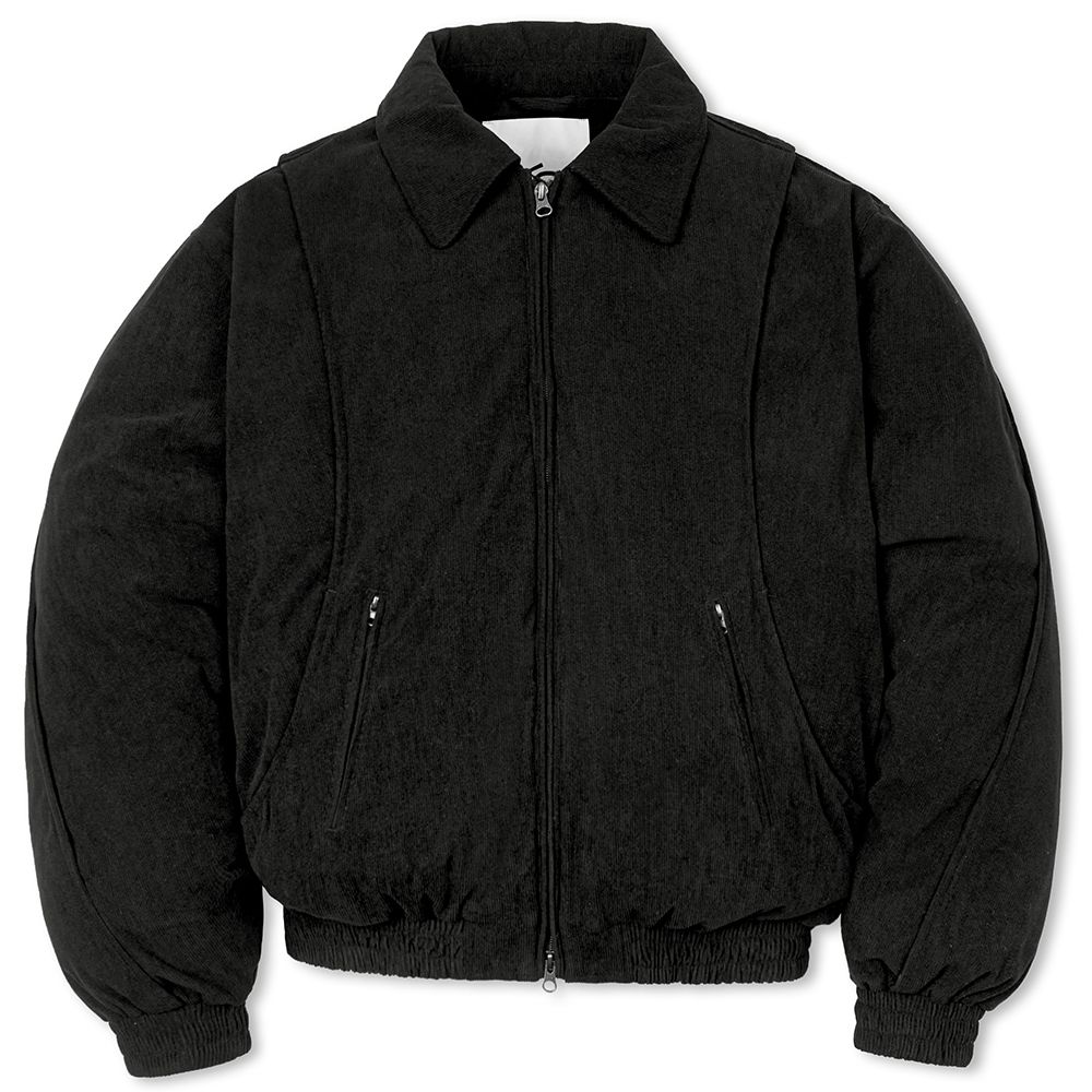 코듀로이 커브드 투웨이 항공 패딩 점퍼 블랙 COOSJP045BLACKCO - 감도 깊은 취향 셀렉트샵 29CM
