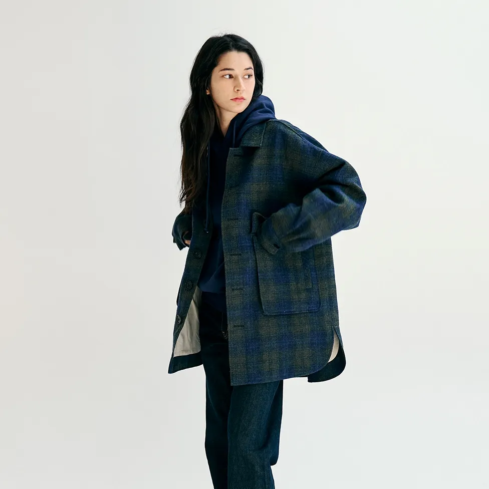 CARPENTER JACKET_ green check - 감도 깊은 취향 셀렉트샵 29CM
