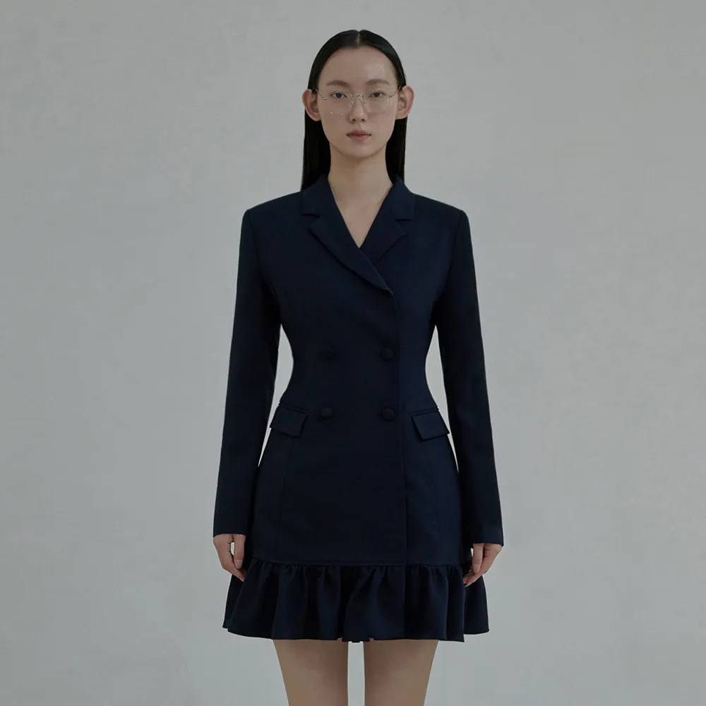 Jenn flare suit jacket dress - Navy - 감도 깊은 취향 셀렉트샵 29CM