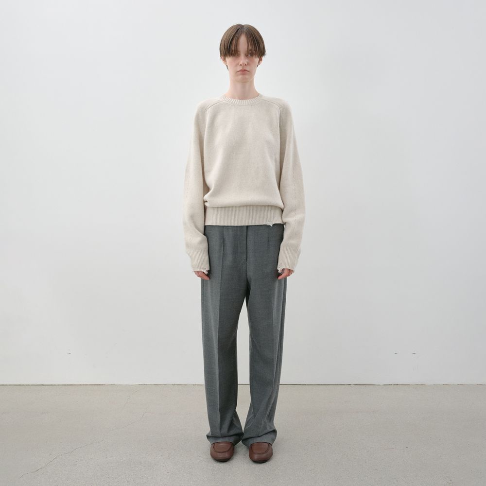CLEAN RISE WOOL SLACKS _ M/GREY - 감도 깊은 취향 셀렉트샵 29CM