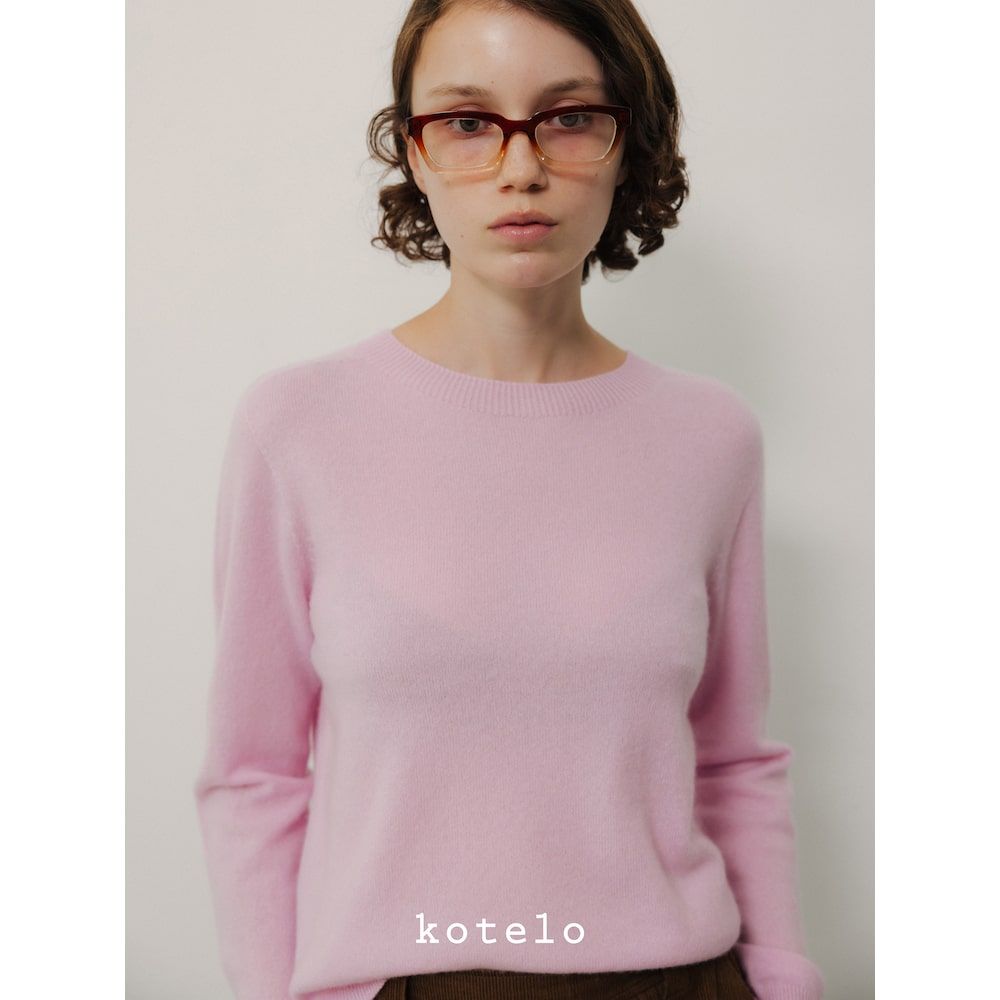 Cashmere Round Pullover Pink (WE4X51C71X) - 감도 깊은 취향 셀렉트샵 29CM