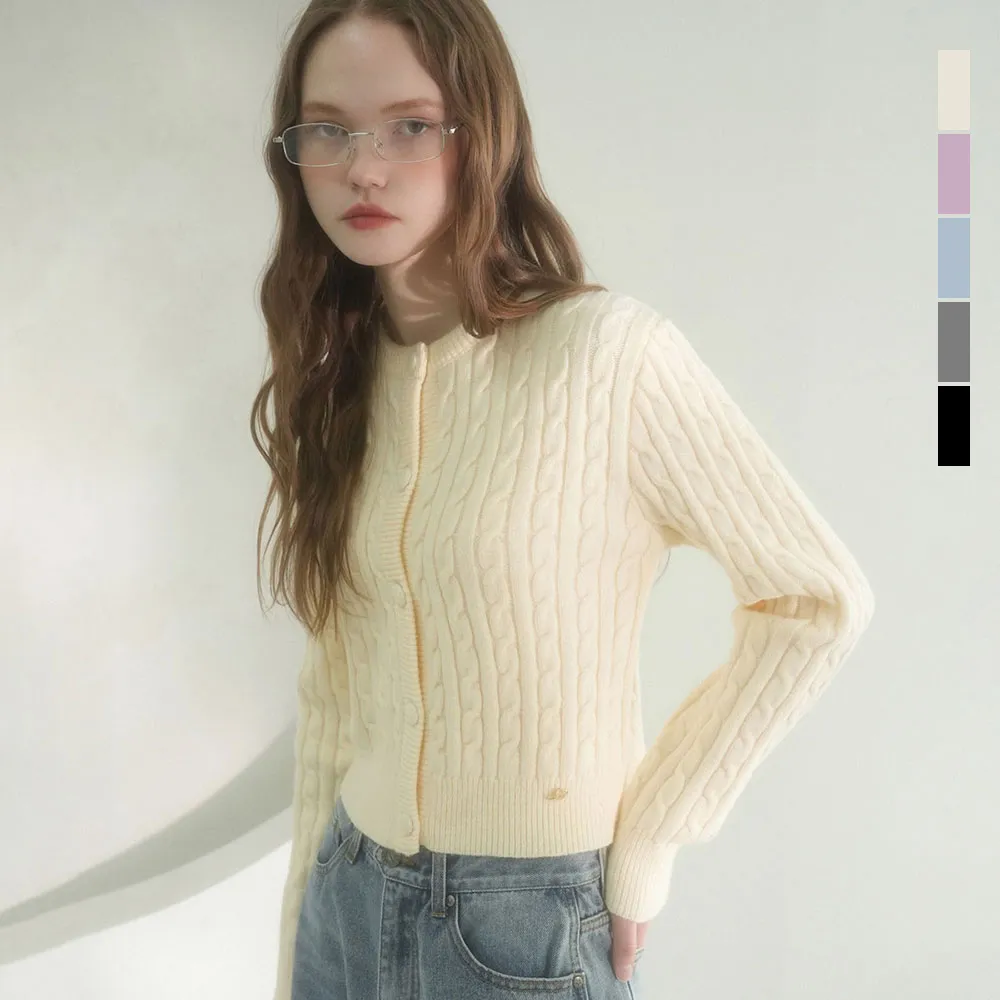 Round Crop Twist Cardigan - 5COL - 감도 깊은 취향 셀렉트샵 29CM