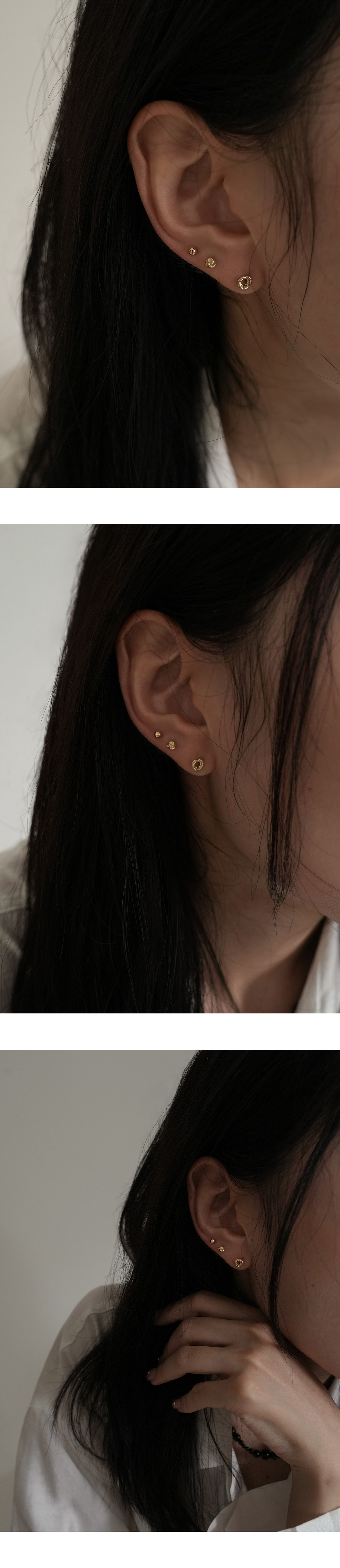14k tripple circle line piercing - 감도 깊은 취향 셀렉트샵 29CM