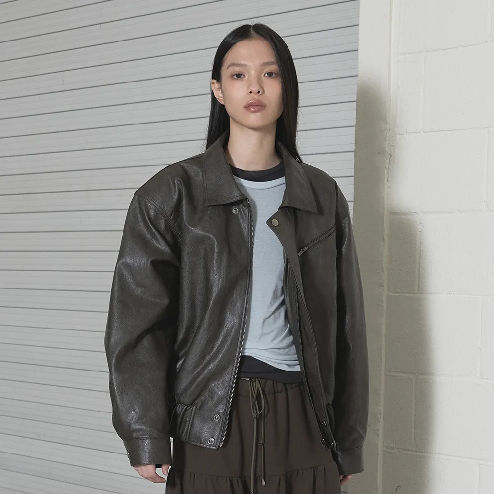 [ESSENTIAL] LEATHER PADDED JUMPER - BROWN - 감도 깊은 취향 셀렉트샵 29CM