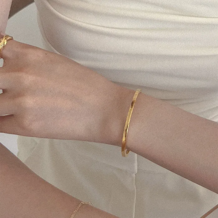 silver925 plain bangle bracelet (2color) - 감도 깊은 취향 셀렉트샵 29CM
