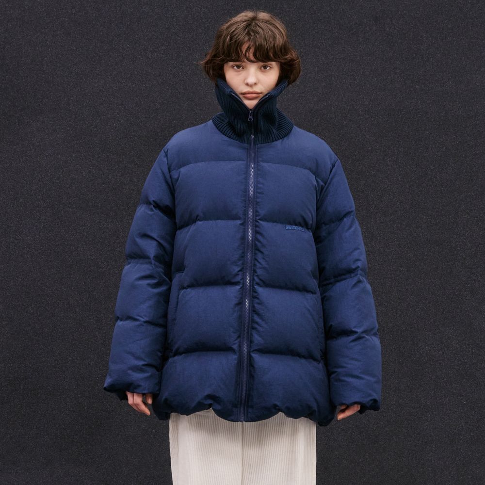 KNIT-COLLAR DUCK DOWN PADDING (UNISEX)_SYF5JP03BU - 감도 깊은 취향 셀렉트샵 29CM